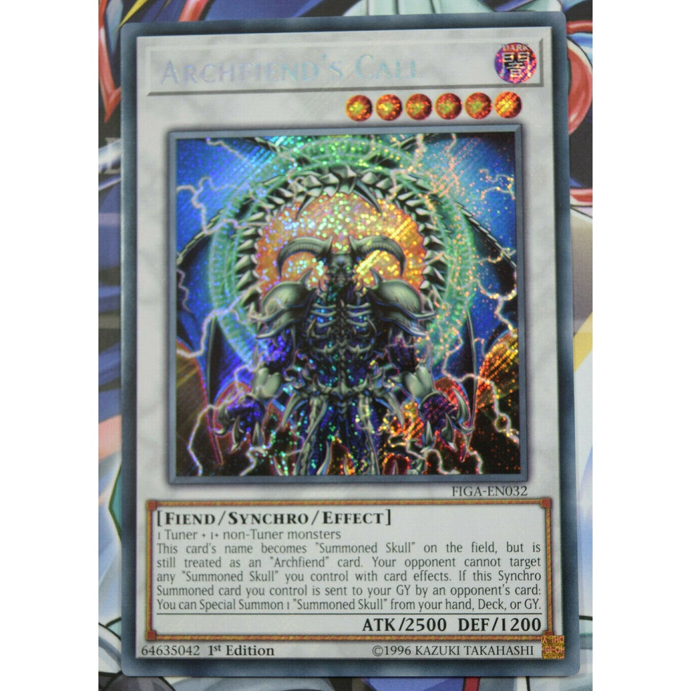 Bài Yugioh - Archfiend's Call (Secret Rare) # Art Summoned Skull ...