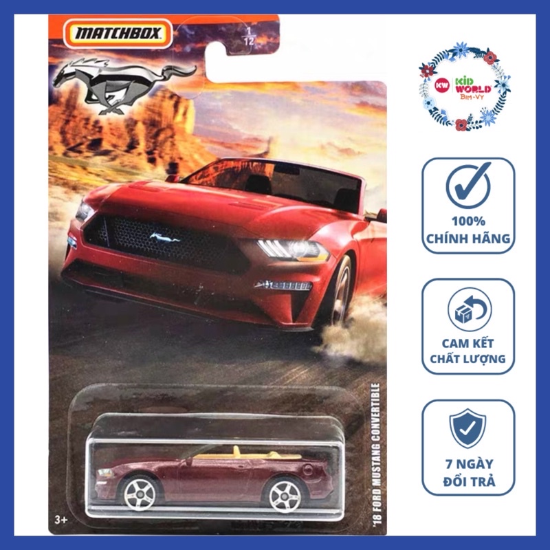 Xe mô hình Matchbox Series '18 Ford Mustang Convertible GMG21. | Shopee ...