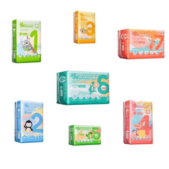 (Chính Hãng) Bỉm DÁN Beloved Úc đủ size Dán 1 60m/Dán 2 | Shopee Việt Nam