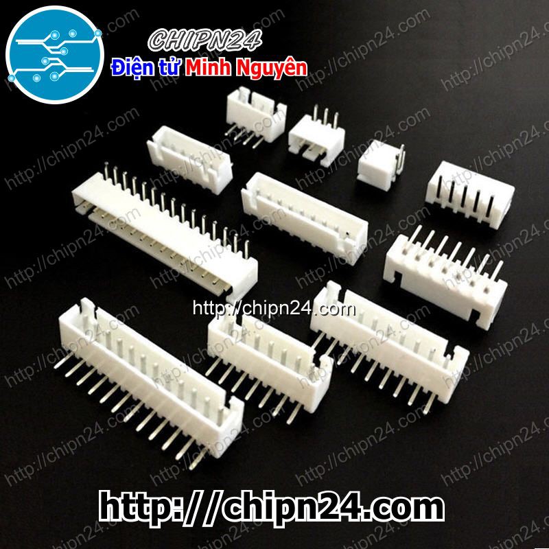 [10 CÁI] (F134,135) Header XH2.54 Đực Cong (2P/3P/4P/5P/6P/7P/8P/9P/10P/11P/12P) - [Chọn Loại ...
