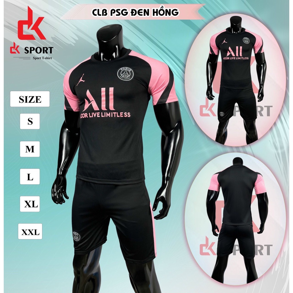 Bộ quần áo đá banh CLB PSG đen training DK 2022 | Shopee Việt Nam