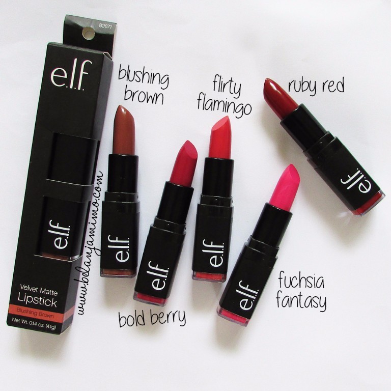 SON LÌ e.l.f VELVET MATTE LIPSTICK MÀU RUBY RED | Shopee Việt Nam