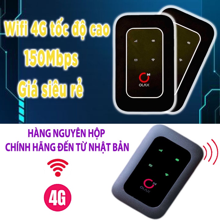 Bộ Phát Wifi 3G 4G OLAX WD680 Tốc Độ 150Mb Dùng Sim Tất Cả Nhà Mạng ...