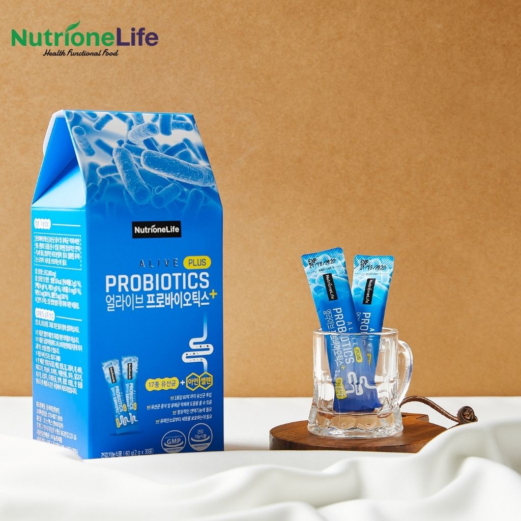 Combo 2 Hộp Men Vi Sinh NUTRIONELIFE Alive Probiotics Và Dòng Plus Cải Thiện Rối Loạn Tiêu Hóa ...