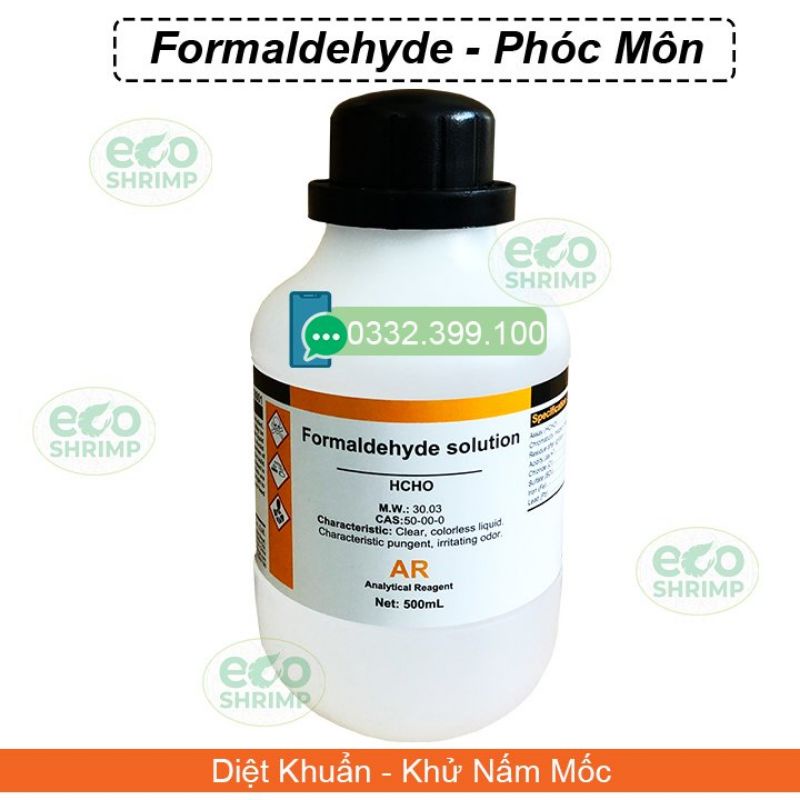 Formaldehyde Tinh Khiết ( Phòng Thí Nghiệm Formol, Formalin) HCHO 37-40% chai 500ml | Shopee ...