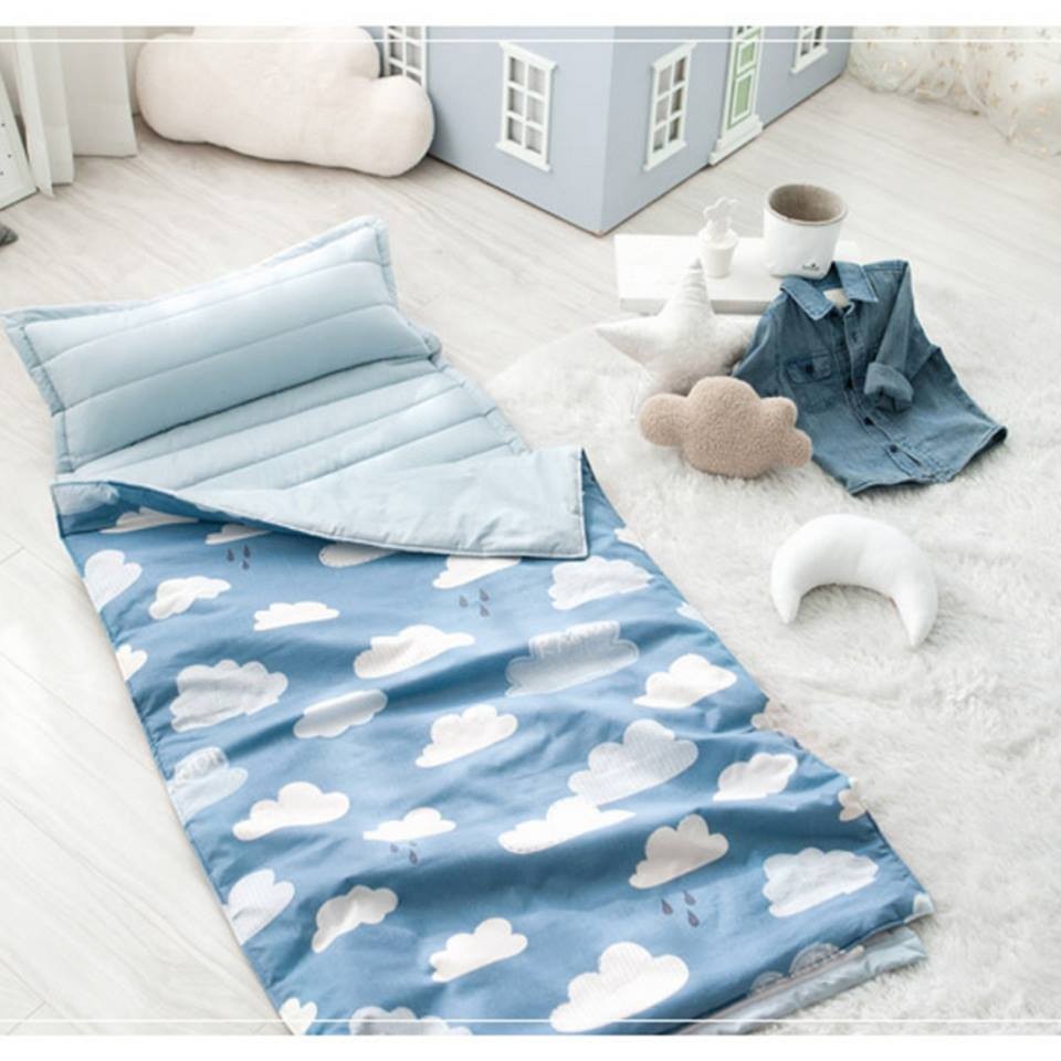 BỘ CHĂN GỐI NỆM CHO BÉ-WINNY BLUE | Shopee Việt Nam