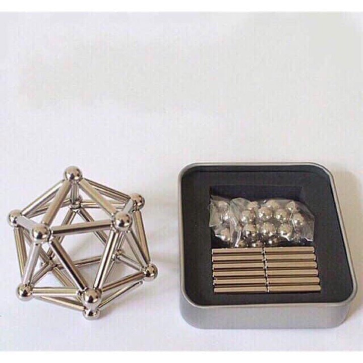 Bộ bi nam châm bucky bars 27 bi và 36 thanh | Shopee Việt Nam