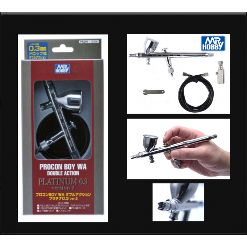 Mr.Hobby PS289 Bút vẽ airbrush Procon Boy WA Double Action Platinum Ver.2 0.3mm | Shopee Việt Nam