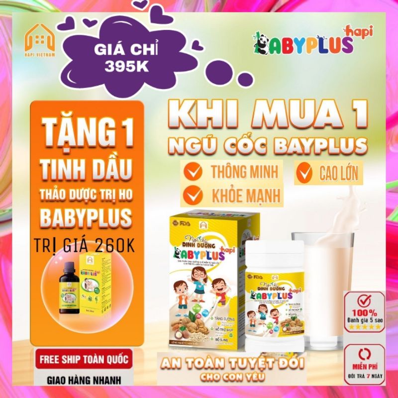 [Mua 1 Tặng 1]Ngũ Cốc Dinh Dưỡng Babyplus Hapi - Giúp Tăng Cân - Tăng ...