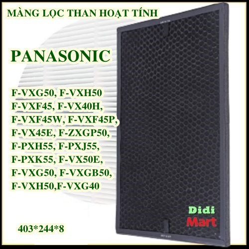 Màng lọc than hoạt tính PANASONICc 40, 45, 50, 55 - Màng lọc không khí Panasonicc VXF45P, F ...