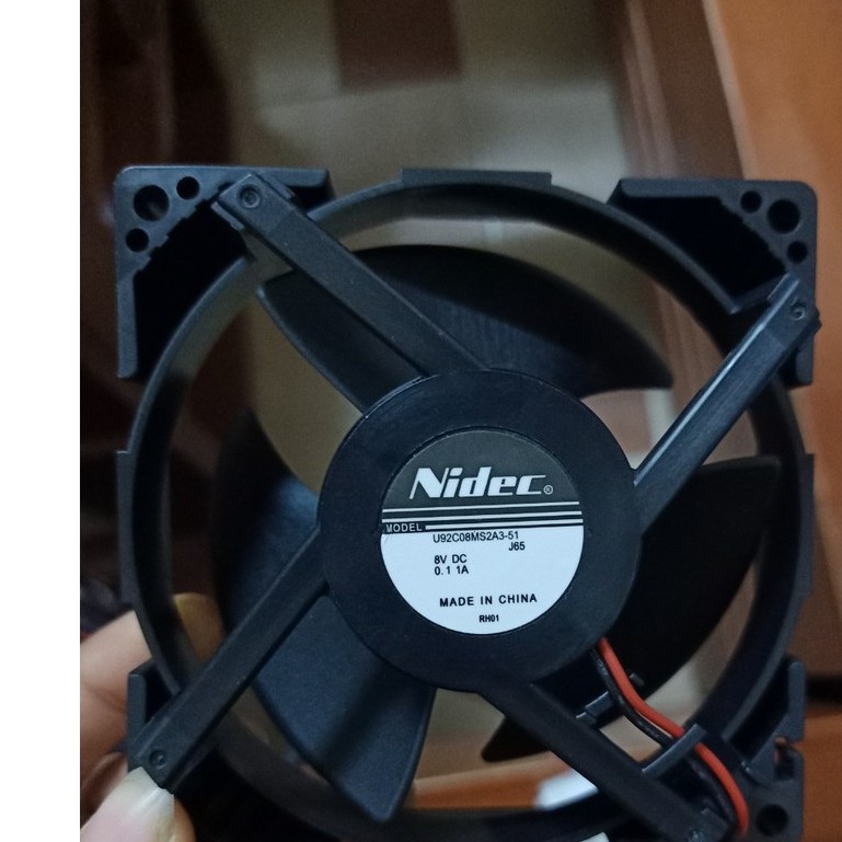 Quạt Panasonic Nidec DC 8V 9V 0.11A 2 dây hình vuông 9x9cm thay thế ...