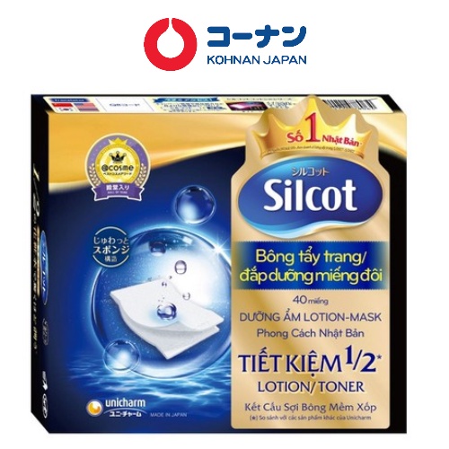 Bông Tẩy Trang SILCOT Nhật Bản cao cấp 66 miếng/82 miếng/40 miếng ...