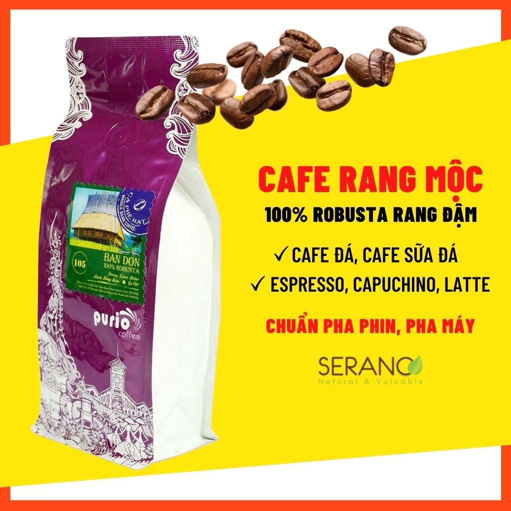 Cà phê hạt bột Robusta Medium, nguyên chất 100%, cafe ngon rang xay mộc ...