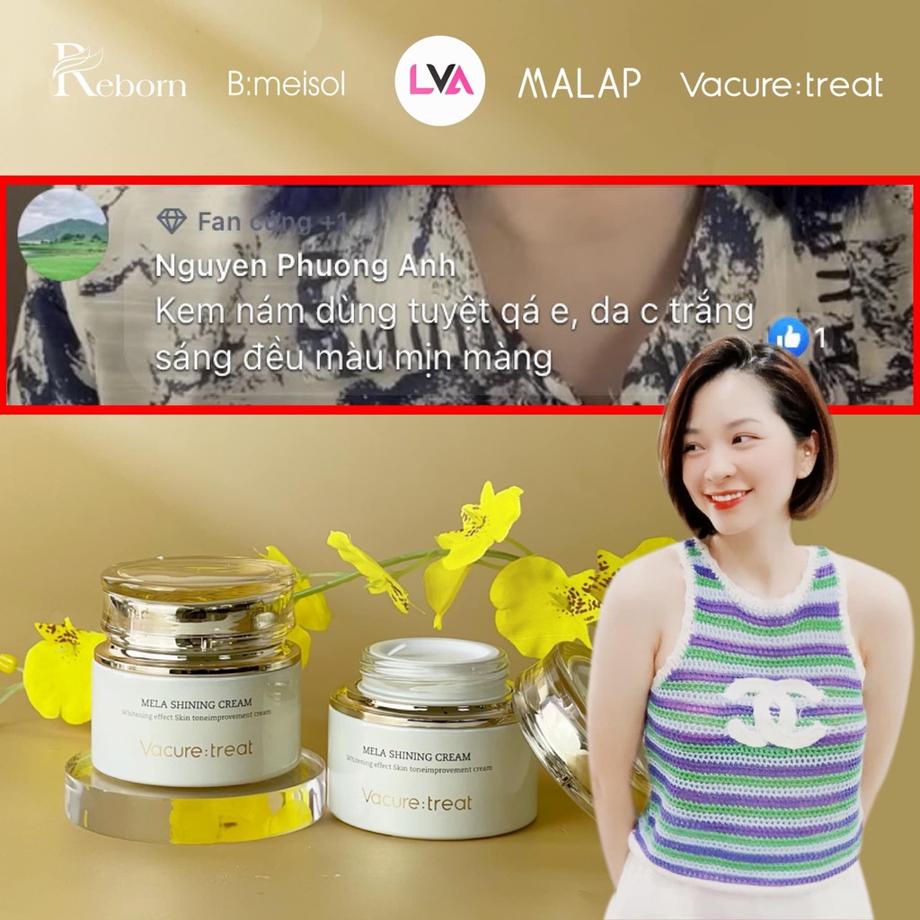 Kem Mờ Nám Tàn Nhang, Dưỡng Trắng Chuyên Sâu Vacure:treat Mela Shining ...