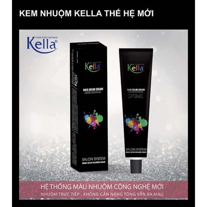 Màu nhuộm tóc kella 100ml - oxy lẻ 100ml | Shopee Việt Nam