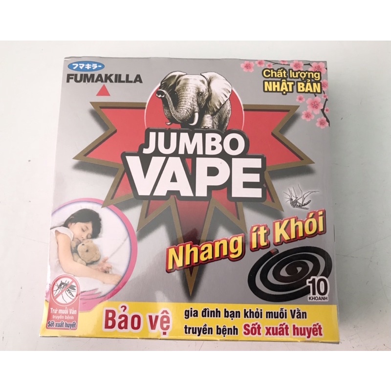 Nhang muỗi Jumbo Vape ít khói hộp 10 khoanh. | Shopee Việt Nam