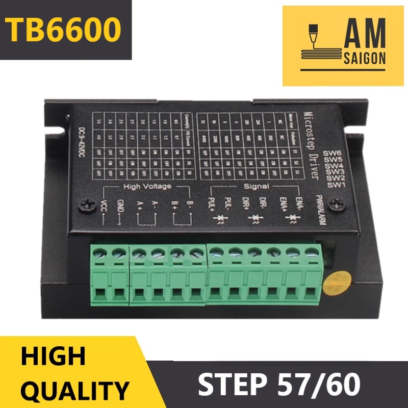 Driver TB6600 4A điều khiển động cơ bước 2 pha Nema23 Nema17 | Shopee ...