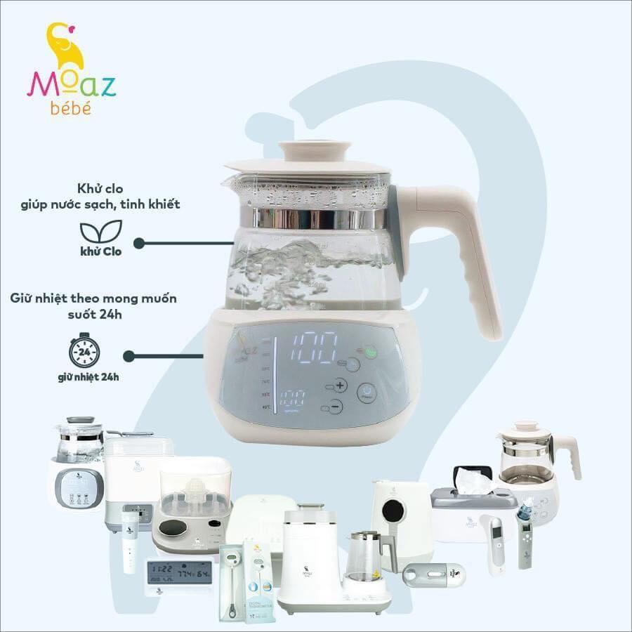 Bình đun nước pha sữa đa năng thông minh, khử clo, giữ nhiệt 24h ...