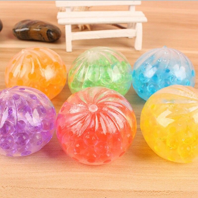 cFun Anti-Stress Clear Squishy Mesh Venting Ball Grape Squeeze Sensory ...