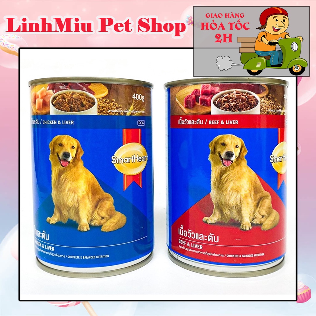 Pate lon cho chó lớn smart heart - 400g | Shopee Việt Nam