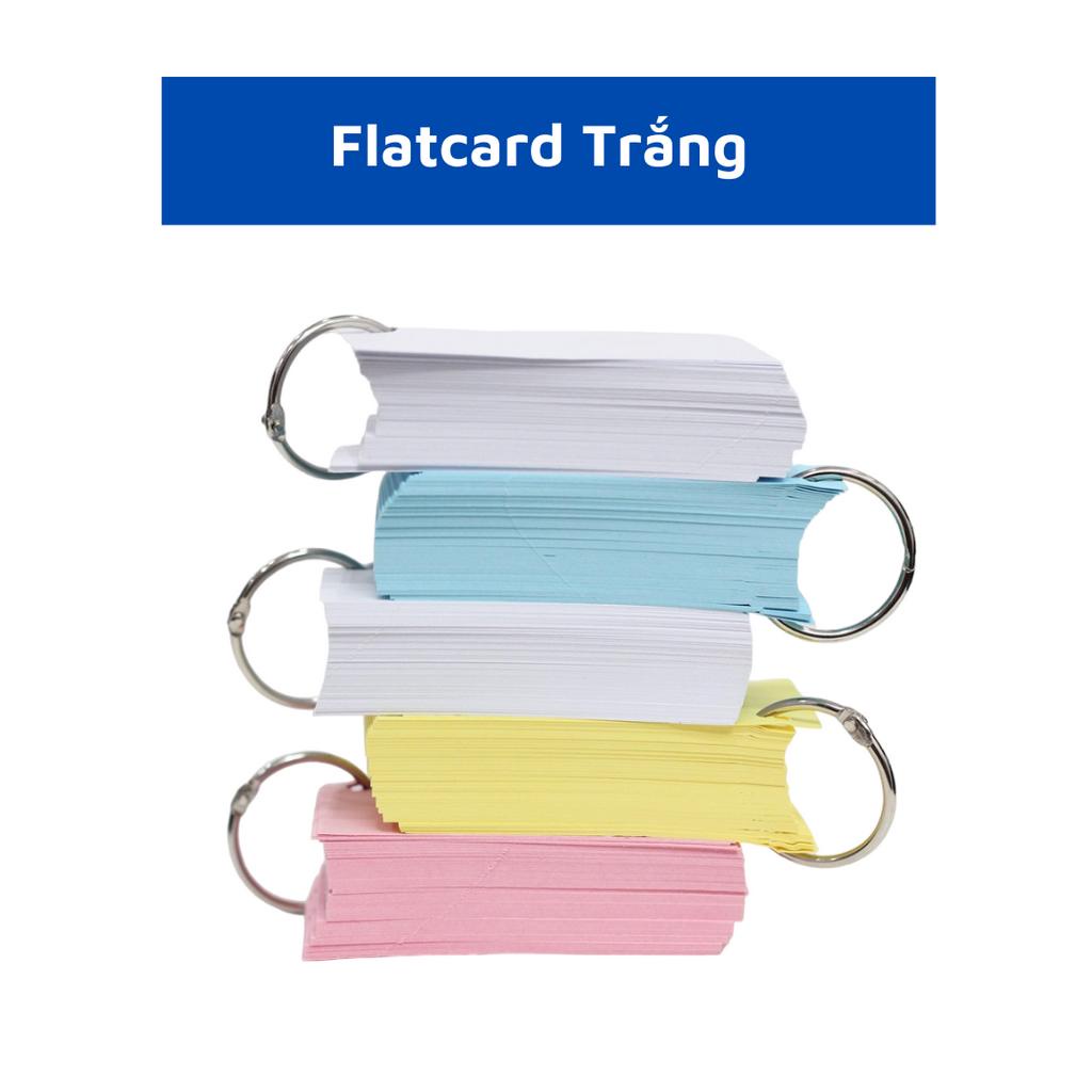 Thẻ ghi nhớ Flash Card giấy trơn nhiều màu loại xịn, thẻ ghi chú học từ ...