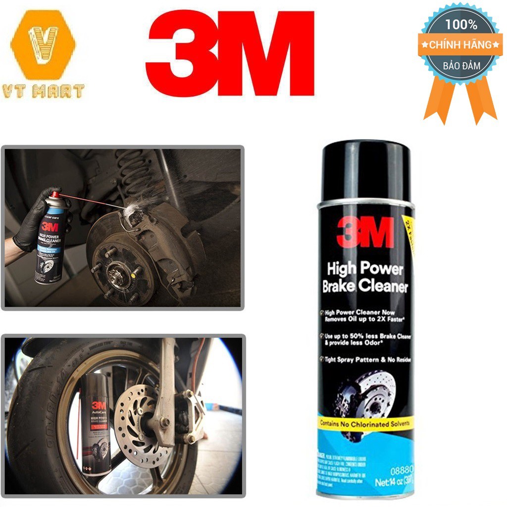 { TẨY RỬA THẮNG } Ô tô và xe máy 3M High Power Brak Cleaner - 08880 ...