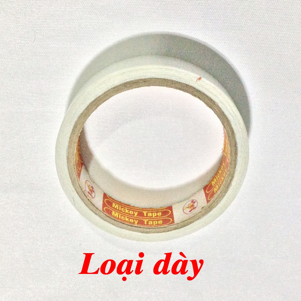 Băng Dính 2 Mặt Bản 2cm Lõi Mickey Tape (Mua 5 Tặng 1) Siêu Bền Chất ...