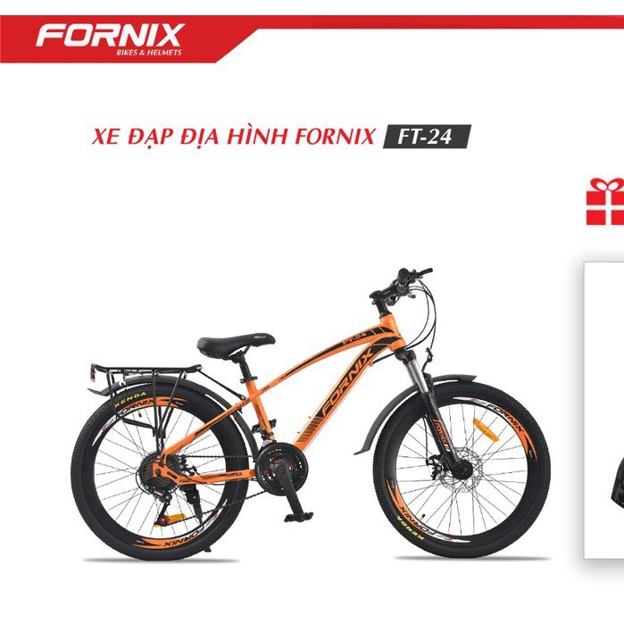 XE ĐẠP ĐỊA HÌNH THỂ THAO FORNIX FT24 TẶNG BÌNH VÀ GỌNG BÌNH NƯỚC, ÁO MƯA, NÓN A01NV1L - LHệ Gian ...