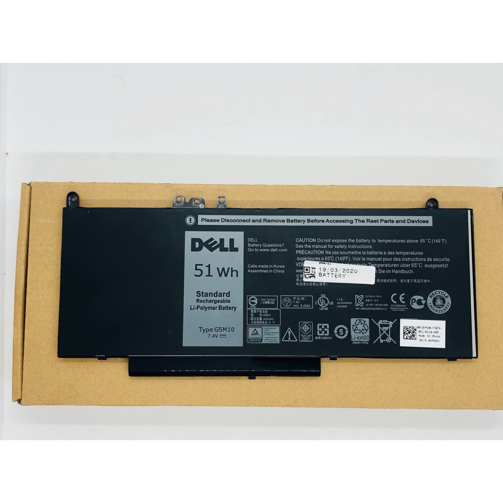 Pin Laptop Dell Latitude E5450 E5550 Mã pin G5M10 Zin logo Dell - Hàng ...