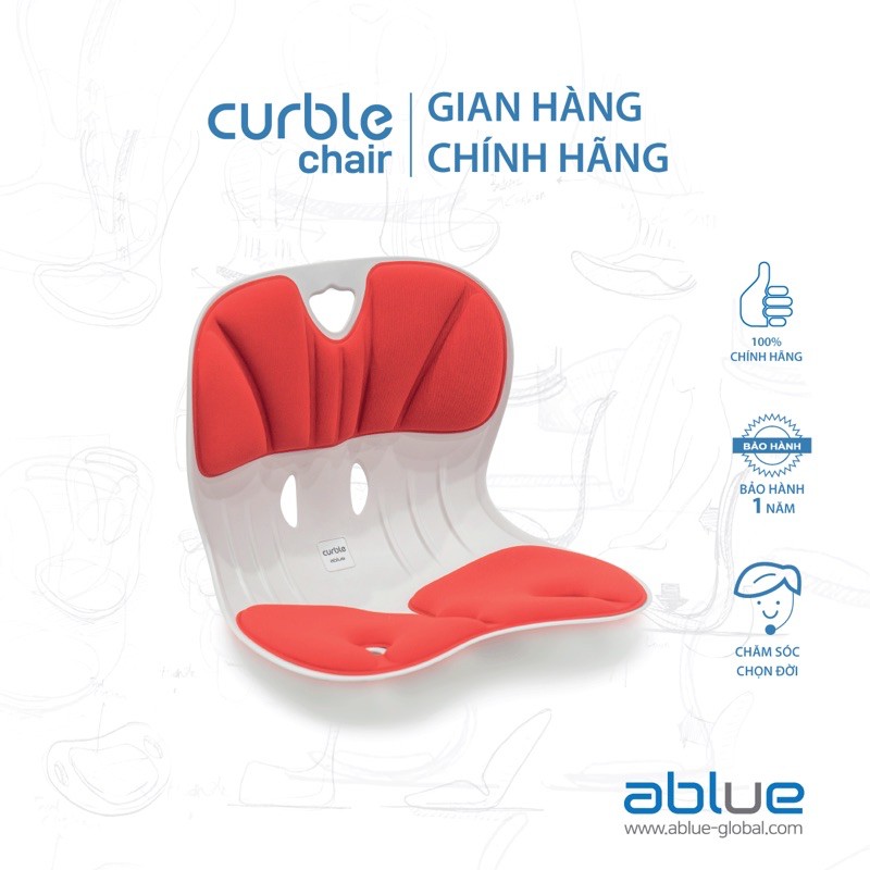 [CHÍNH HÃNG ABLUE] Ghế điều chỉnh tư thế chống gù Curble Chair WIDER ...