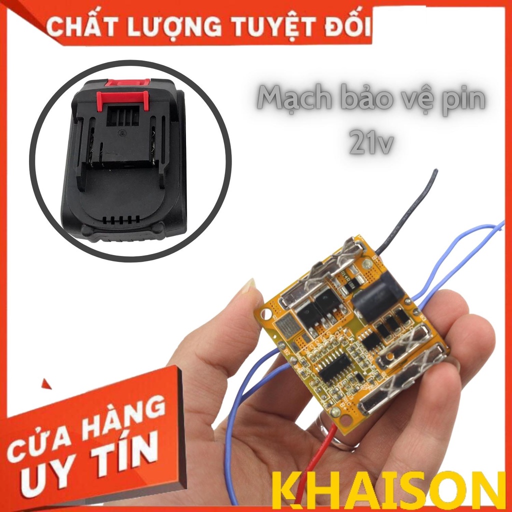 Mạch pin sạc bảo vệ pin 21v BL Makita 5s3p nhận adapter (mạch vàng ...