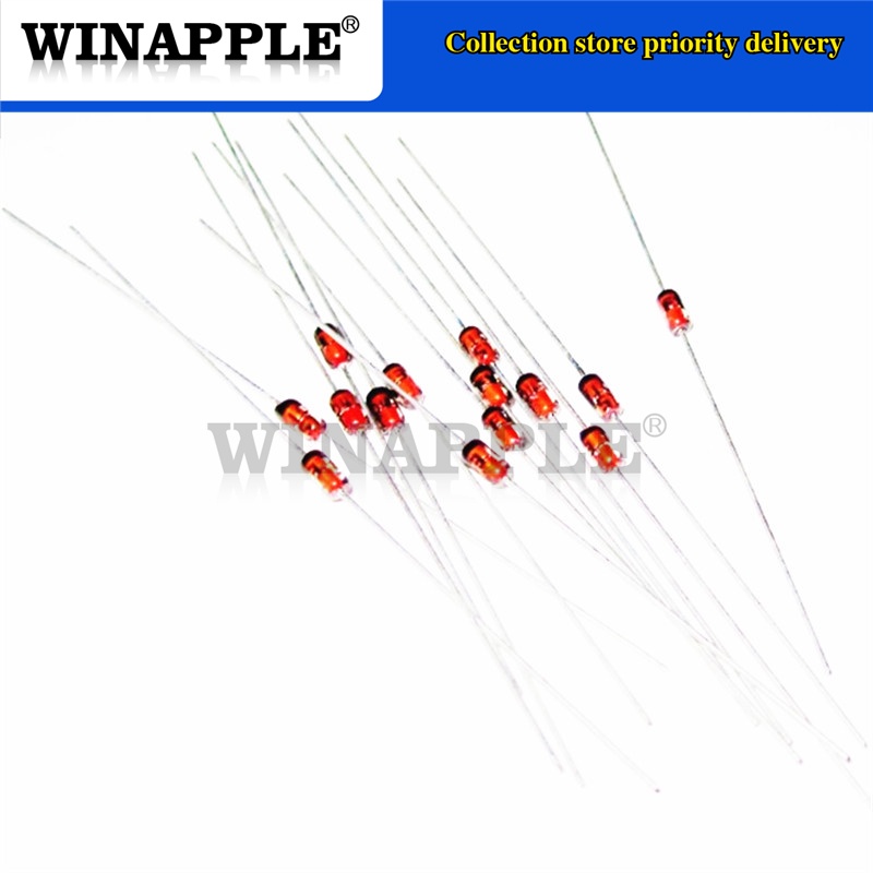 Set 10 Diode 1N34A 1N34 Germanium 50mA 65V DO-35 (DO-204AH) IN34A IN34 Axial Cho TV FM AM Radio ...