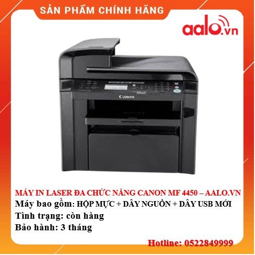 MÁY IN LASER ĐA CHỨC NĂNG CANON MF 4450 ĐÃ QUA SỬ DỤNG - AALO.VN ...