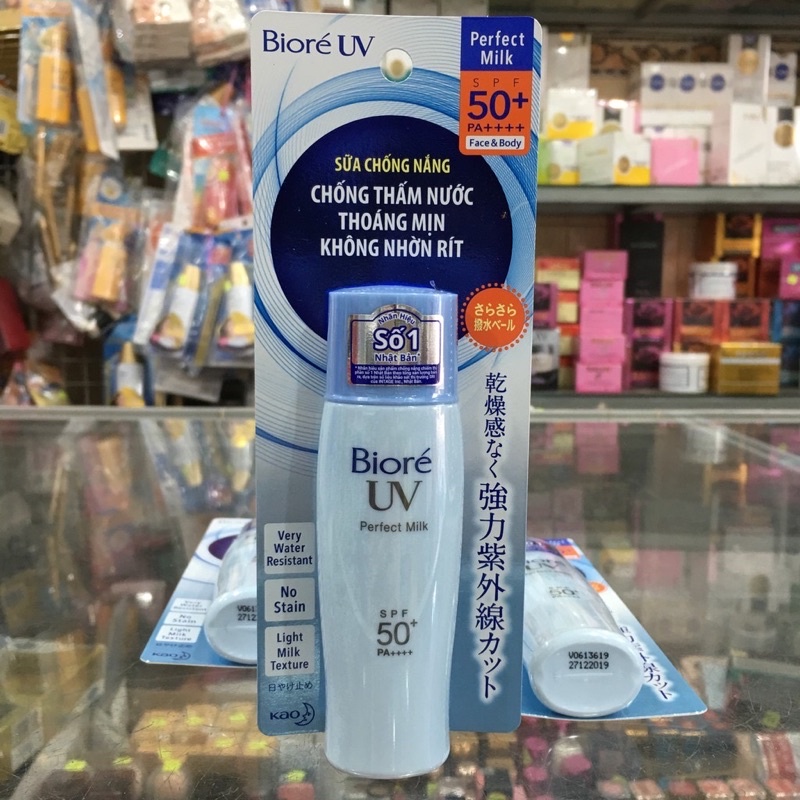 Sữa chống nắng Biore UV Perfect Milk SPF50+/PA++++ 30ml | Shopee Việt Nam