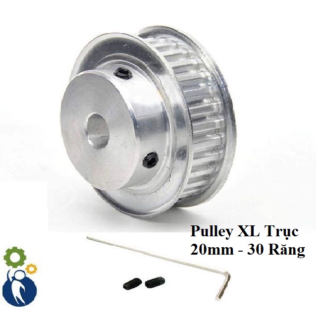Buly, Puly, Pulley XL Trục 20mm - 30 Răng, sử dụng với dây đai XL ...