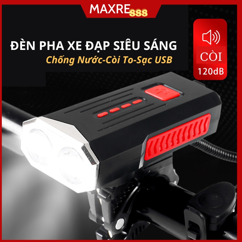 Đèn Xe Đạp Xe Máy LED LY22 Cảnh Báo An Toàn Chống Thấm Nước Gắn Trước ...