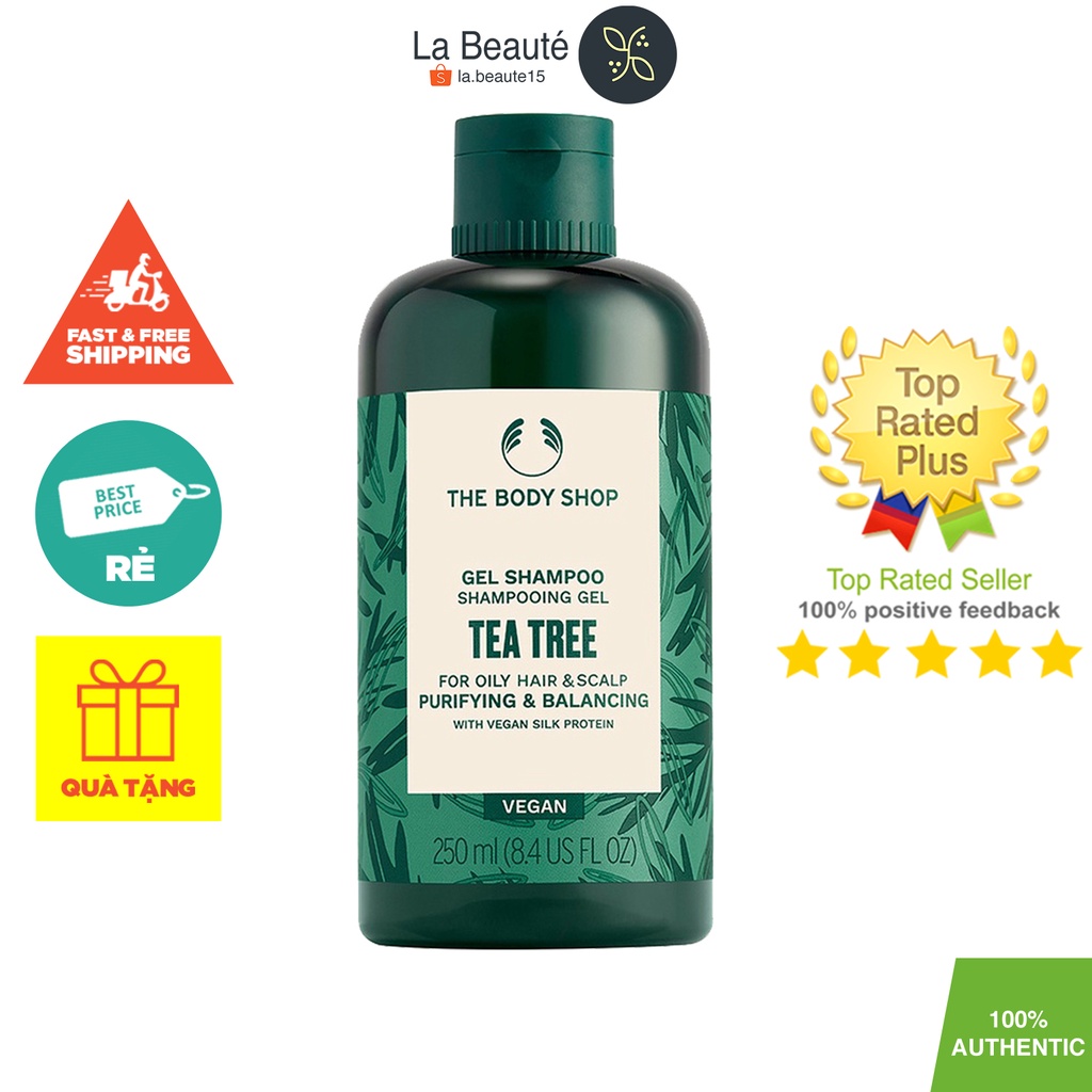 The Body Shop Tea Tree Purifying And Balancing Gel Shampoo – Dầu Dội ...