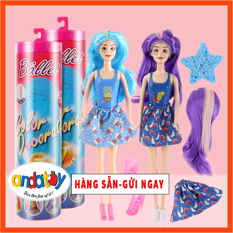 Búp bê đổi màu hộp bất ngờ barbie cho bé gái 30cm đồ chơi trẻ em bé gái ...