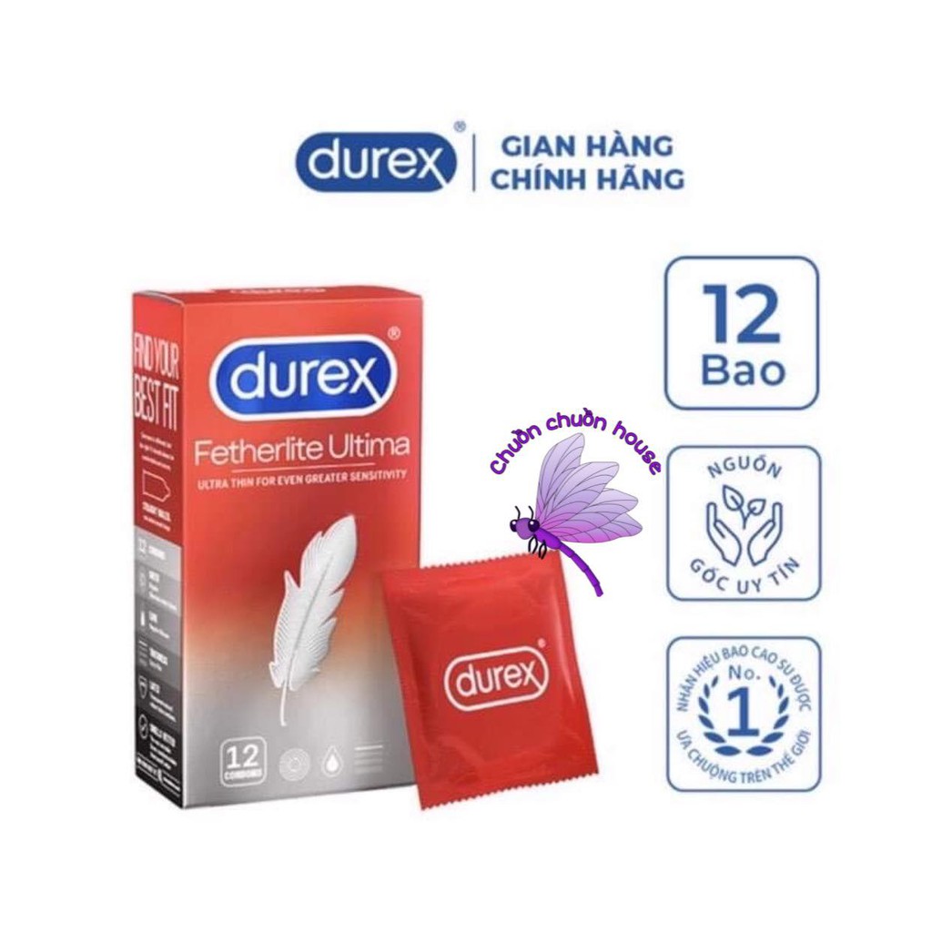 Bao Cao Su Durex Fetherlite Ultima Hộp 12 Bao Chính Hãng | Shopee Việt Nam