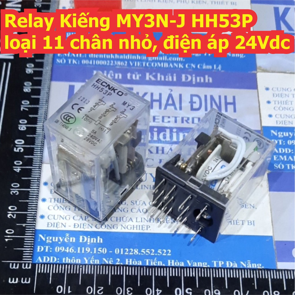 Relay Kiếng MY3N-J HH53P loại 11 chân nhỏ, điện áp 12Vdc 24Vdc 220Vac ...