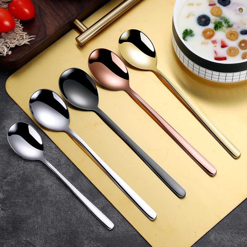 Korean Style 304 Stainless Steel Spoon | Shopee Việt Nam
