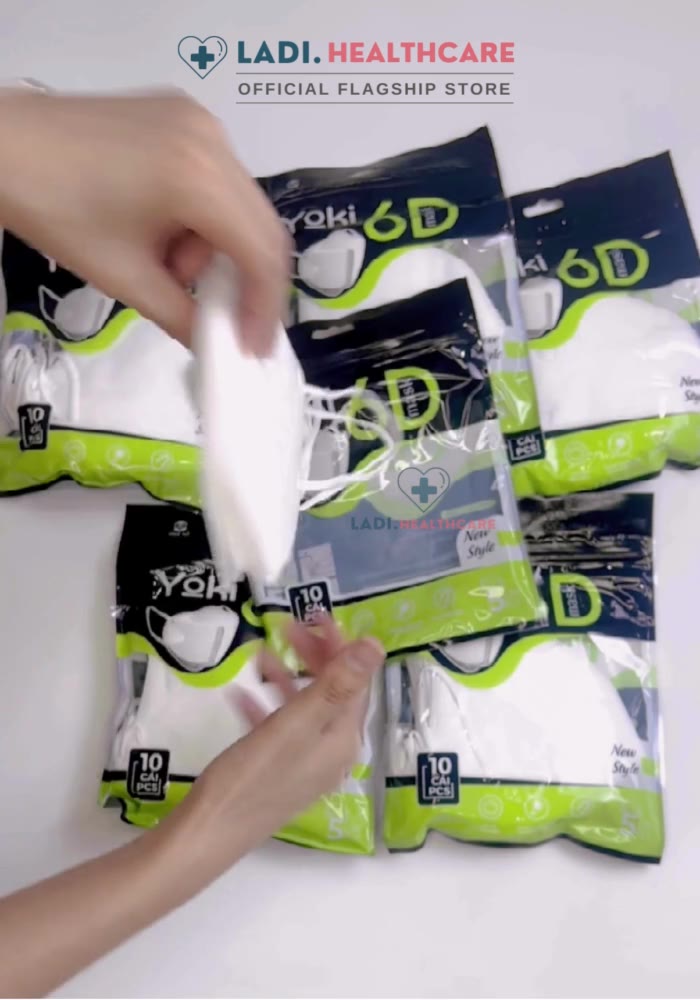 [SET 50Cái] Khẩu trang 6D YOKI Mask, Khẩu trang y tế 2.5PM kháng khuẩn ...