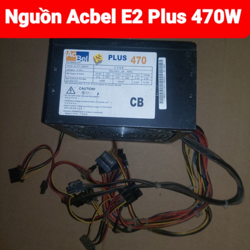 Nguồn Acbel E2 Plus 470W, E2 470 (đã sử dụng) | Shopee Việt Nam