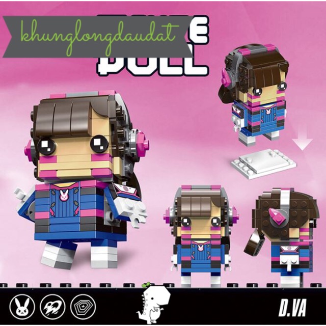 [Có Sẵn] Mini Block - Mô Hình Lắp Ghép - Lego Mini D.VA Overwatch Size ...