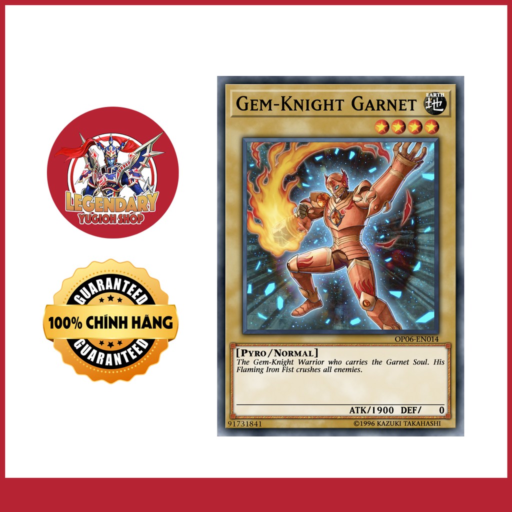 [Thẻ Bài Yugioh Chính Hãng] Gem-Knight Garnet | Shopee Việt Nam
