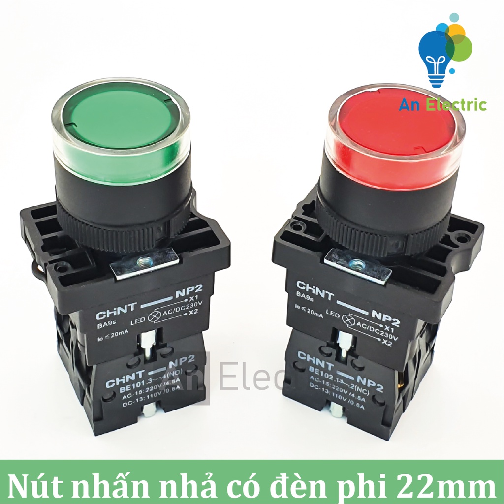 Nút nhấn nhả có đèn báo NP2-EW CHINT | Shopee Việt Nam