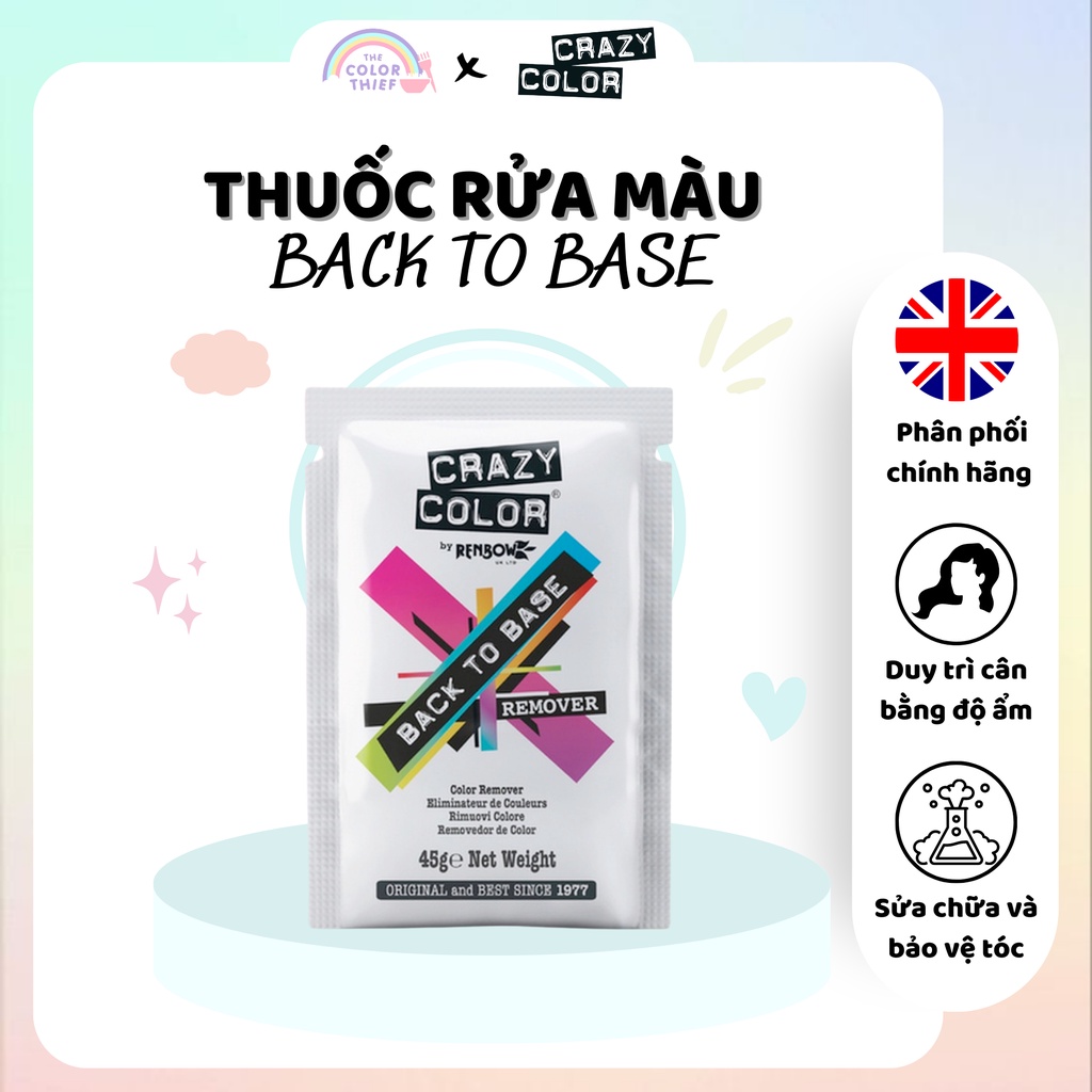 Thuốc Rửa Màu Tóc Crazy Color Back To Base Color Remover | Shopee Việt Nam