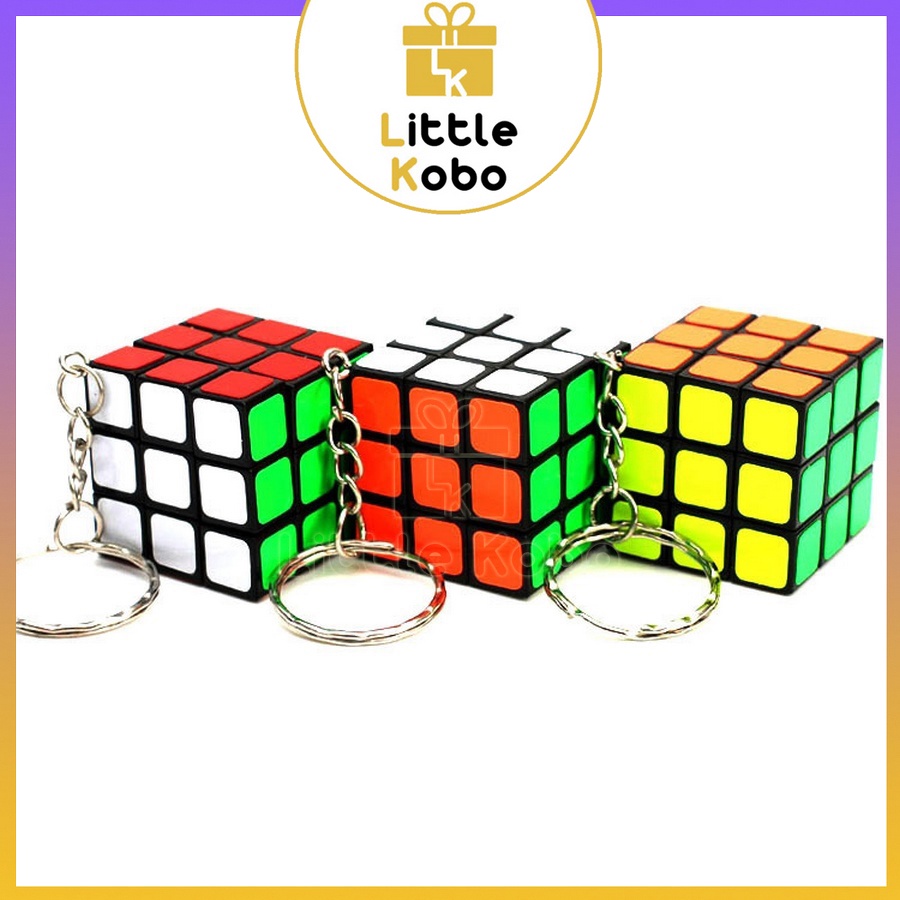 Móc Khóa Rubik 3x3 Xoay Được Khối Lập Phương Rubic 3 Tầng 3x3x3 Đồ Chơi ...