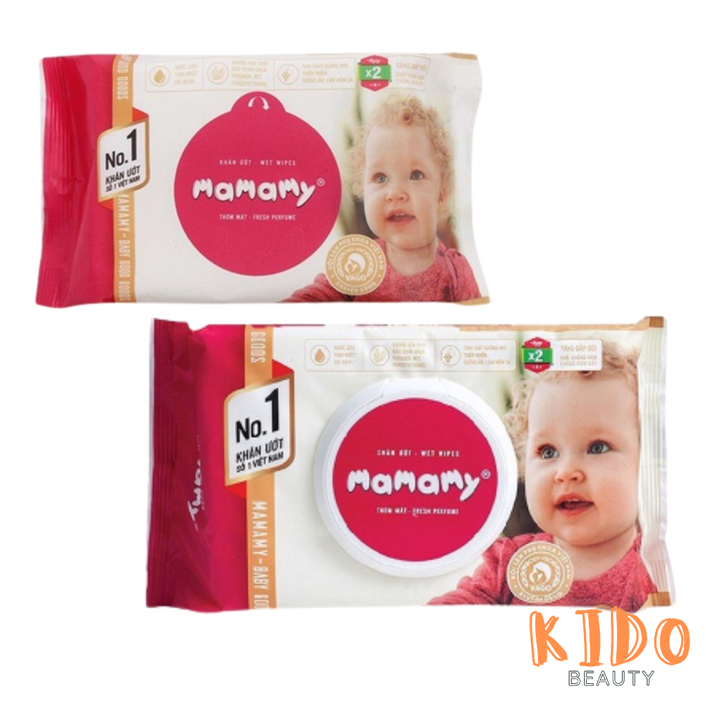 Khăn giấy ướt em bé thơm mát MAMAMY Wet Wipes (30 Miếng - 80 Miếng ...