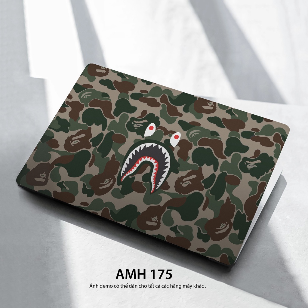 Miếng Dán Skin Laptop Mẫu Bape Camo - Decal Dán có cho Dell, Hp, Asus ...
